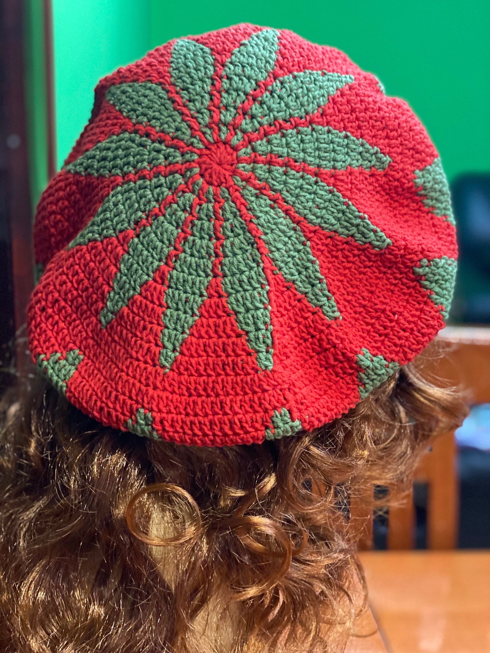 Oversized Rasta Hat, Rasta Beret, Big Rasta Reggae Crochet Handmade ...