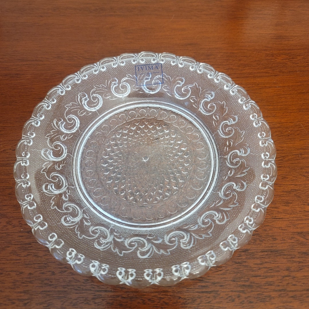 Vintage Ivima Small Glass Plates Made in Portugal - Etsy