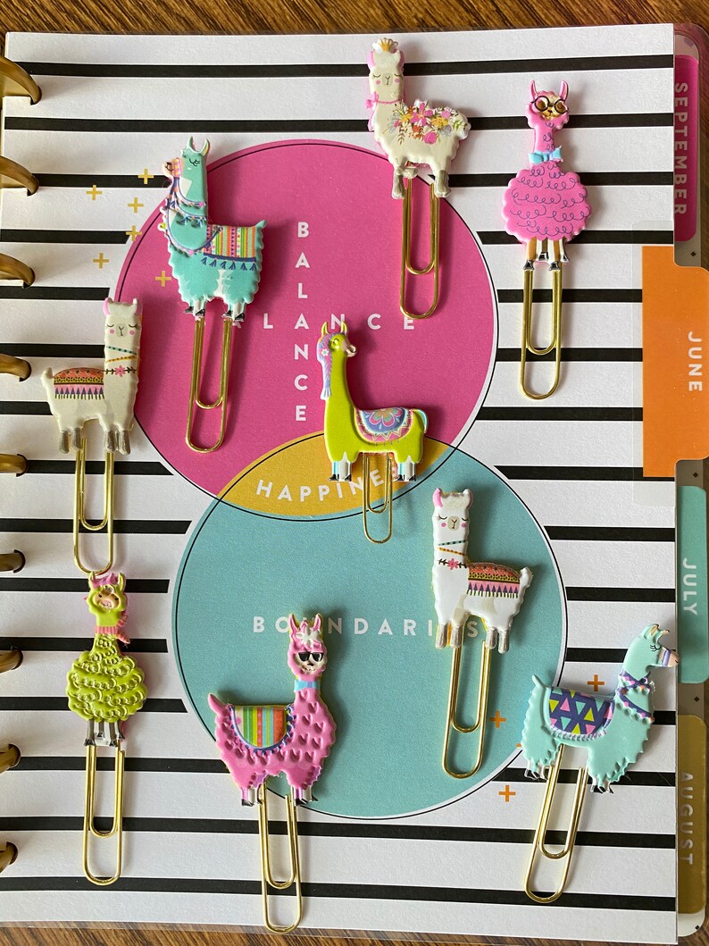 Planner Paper Clip Planner Decoration Planner Bookmark - Etsy