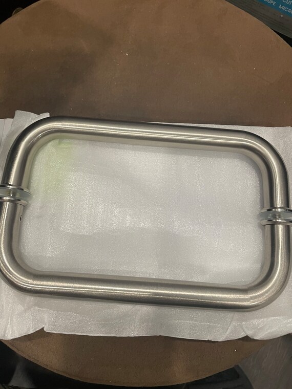 3/4 in 19 Mm Round Tubular Handle With Flat Washers Satin - Etsy