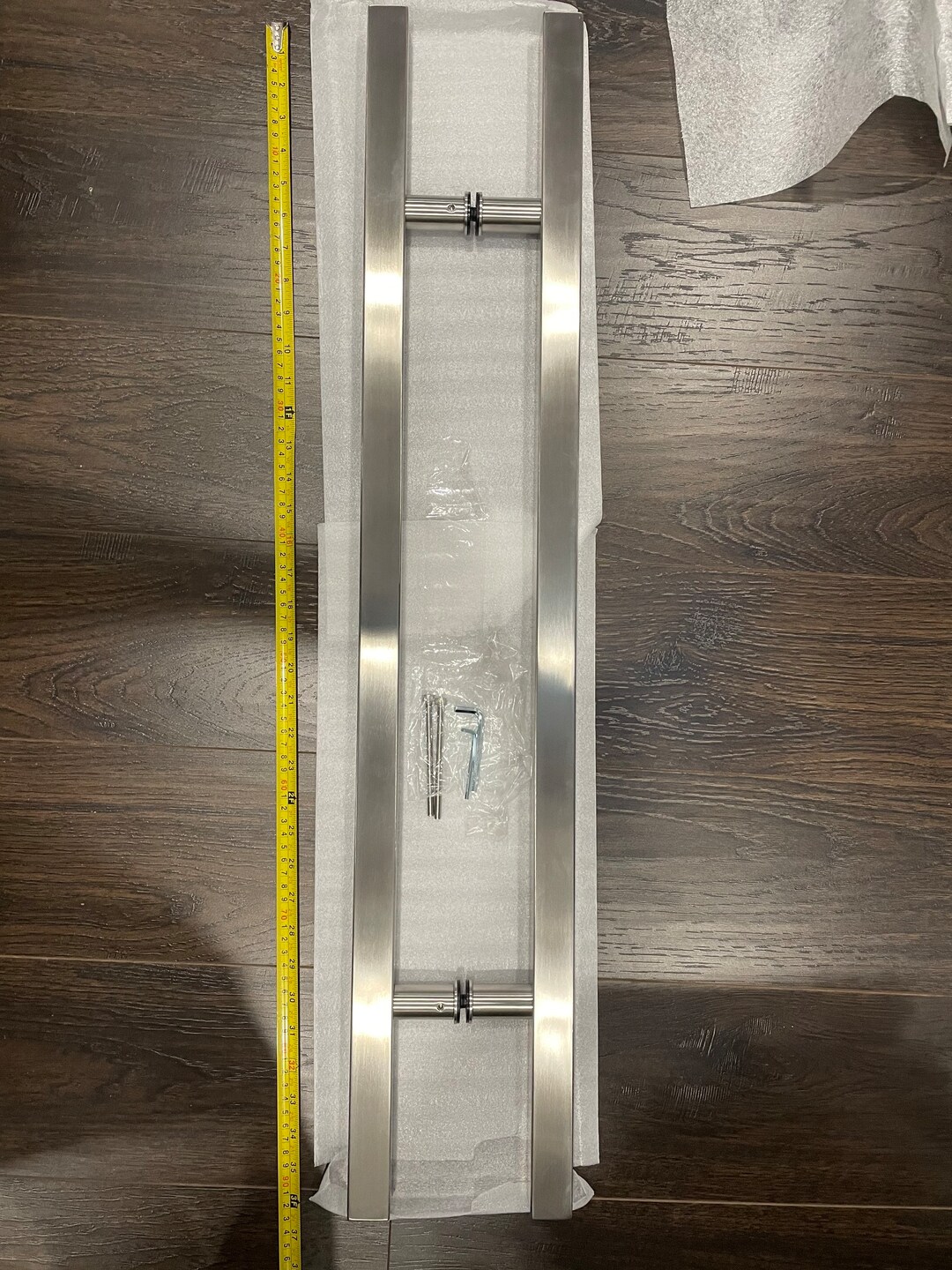 Entry Door Handle Back-to-back Square Ladder Handle With Round Mounting ...