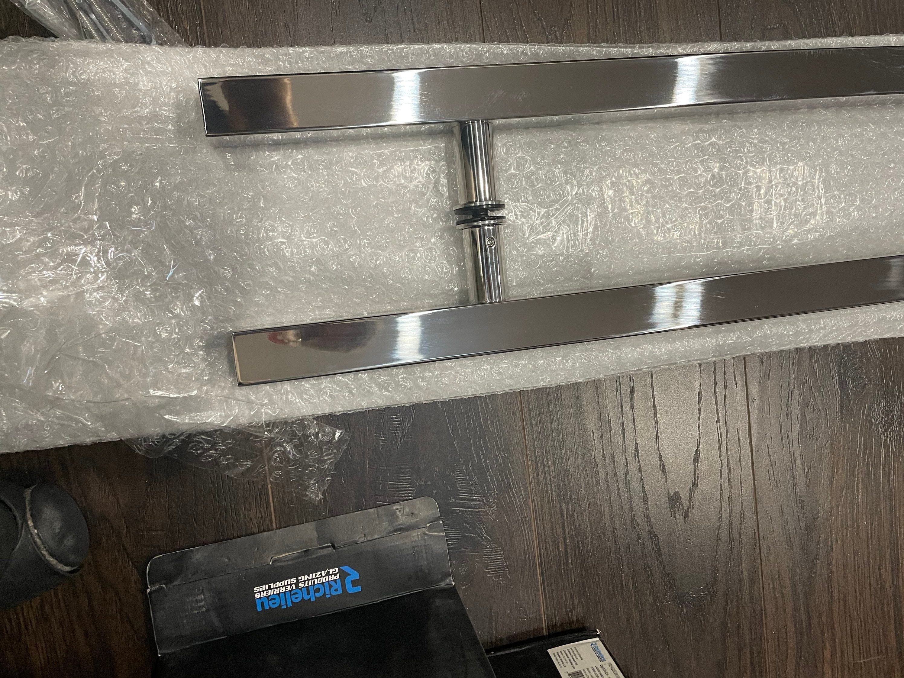 Entry Door Handle Back-to-back Square Ladder Handle Round Mounting Rods ...