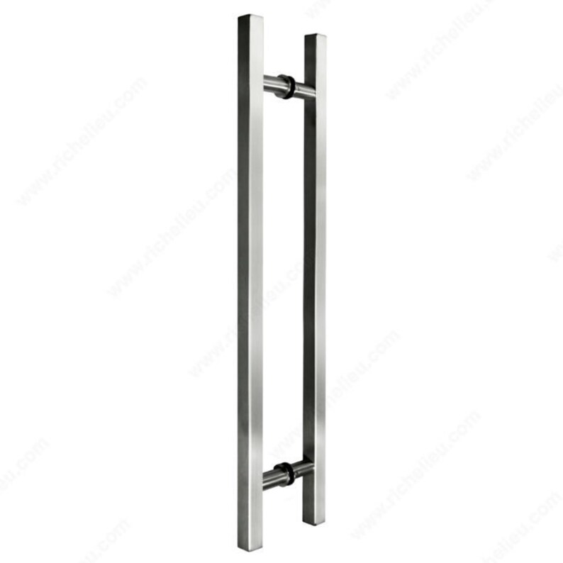 Entry Door Handle Back-to-back Square Ladder Handle Round Mounting Rods ...