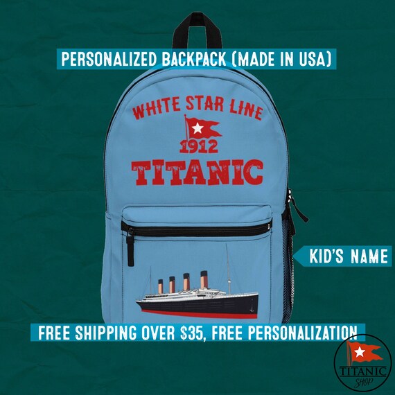 Vintage Wanderlust Backpack Titanic Backpack for Pupil First | Etsy