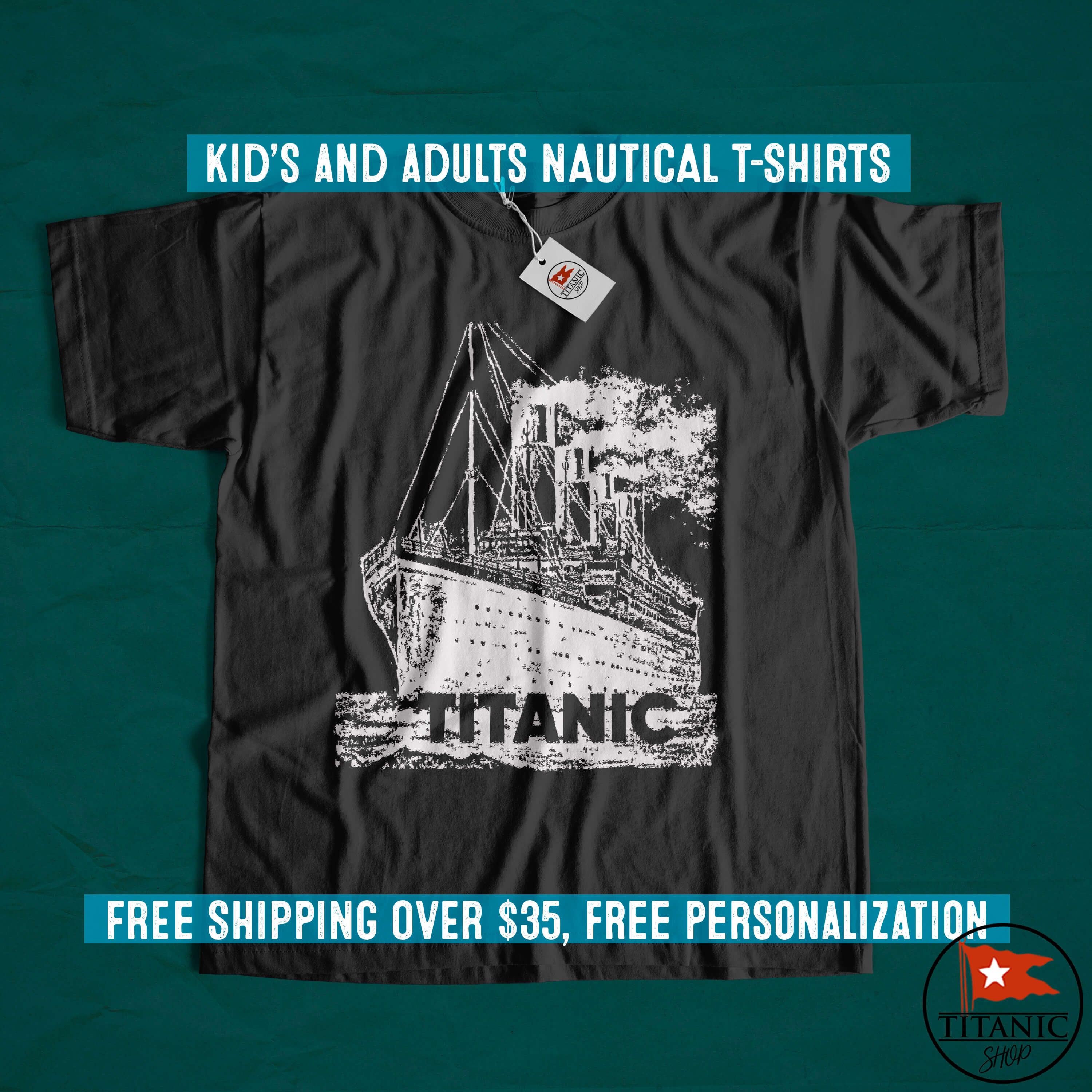 Titanic handmade shirt Titanic movie poster t-shirt Titanic | Etsy