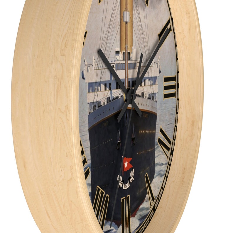 RMS Titanic Vintage Wall Clock White Star Line Wooden Wall - Etsy
