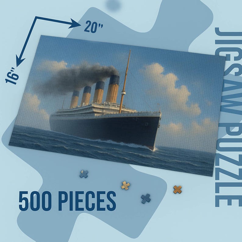 Maritime Kids Puzzle RMS Queen Elizabeth II: Custom Name MDF Ship Toy ...
