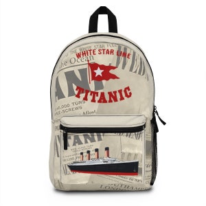 Titanic Handmade Bag, Preschool Backpack, Fashionable Backpack for Boy ...