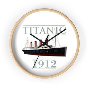 Titanic Large Wall Clock, Kitchen Wall Clock, Unique Wall Clocks, Titanic Personalized Clock - Etsy