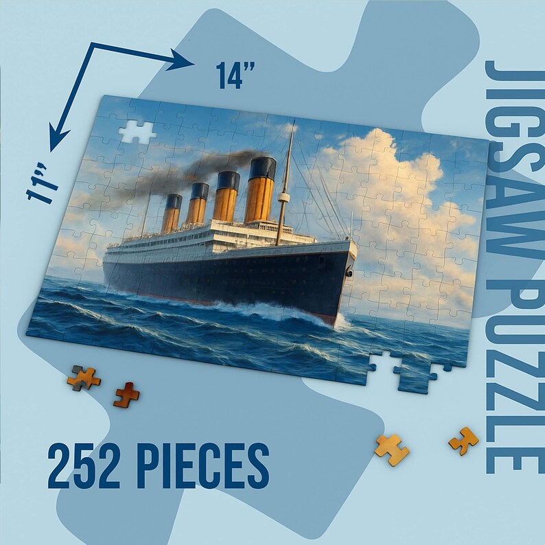 Maritime Kids Puzzle RMS Queen Elizabeth II: Custom Name MDF Ship Toy ...