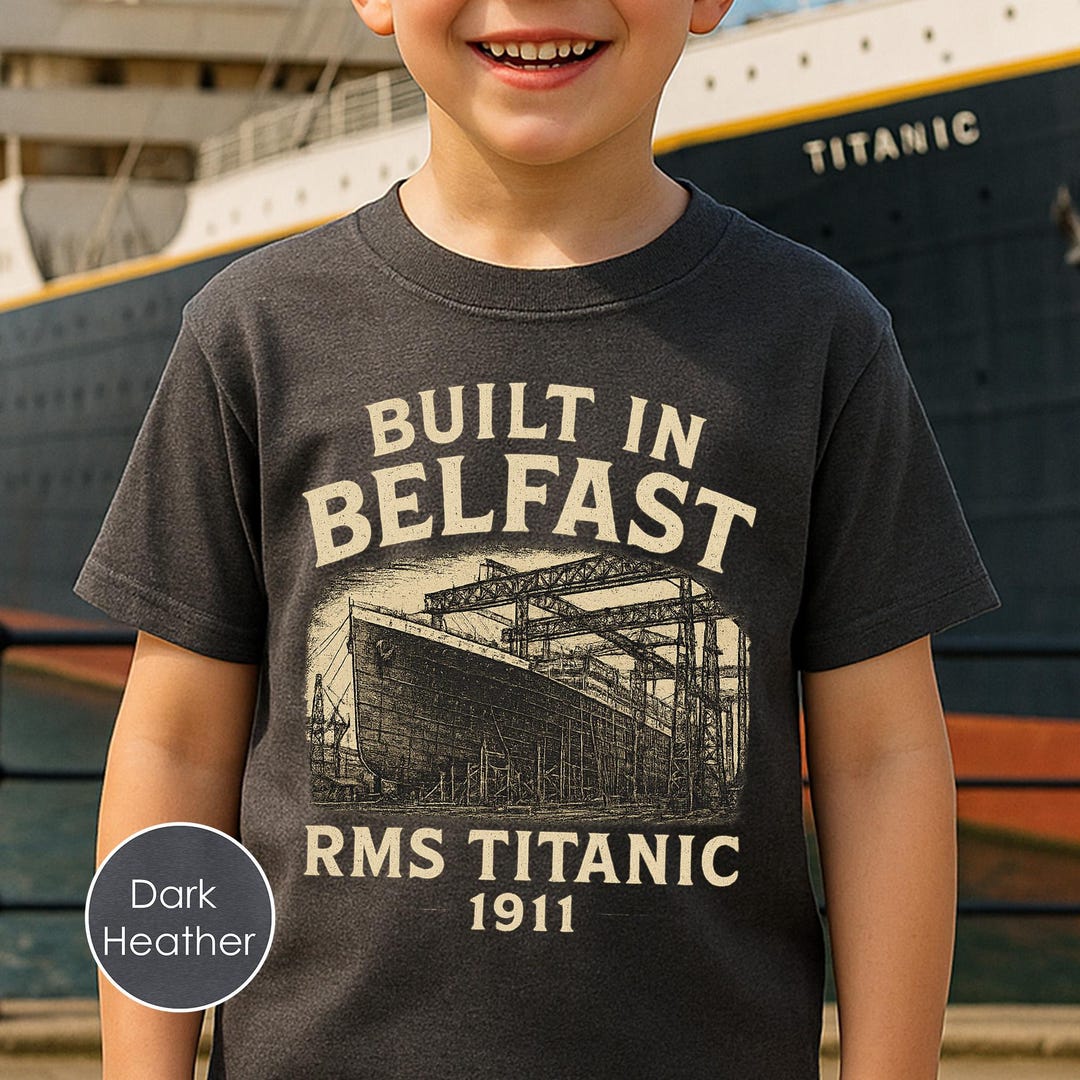 RMS Titanic Kids T-shirt • Belfast-built Historic Ship Tee T095 - Etsy