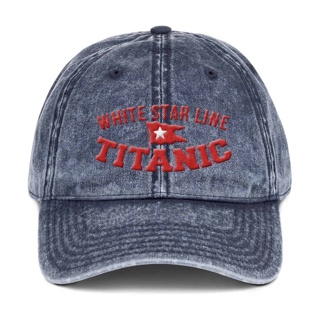 R.M.S Titanic Dad Hat, White Star Line Embroidery Font, Titanic Teen ...