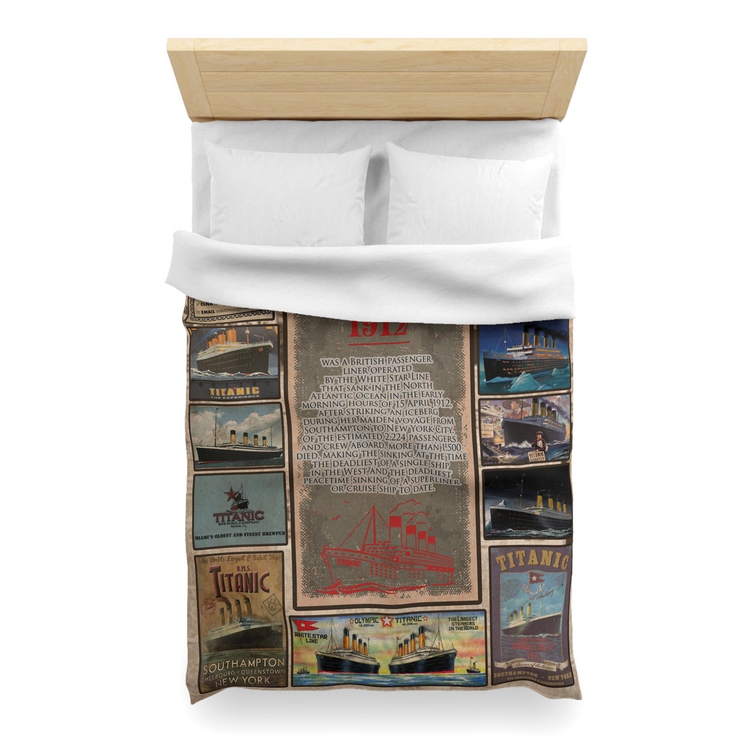 Duvet Cover Titanic Duvet Covers - Gift for Titanic Lover, Duvet Cover ...