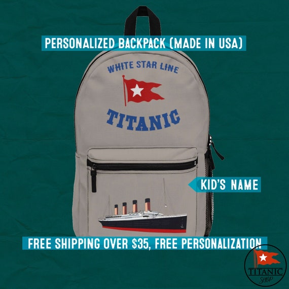 Titanic Backpacks for College & School School Book Bag Gift | Etsy