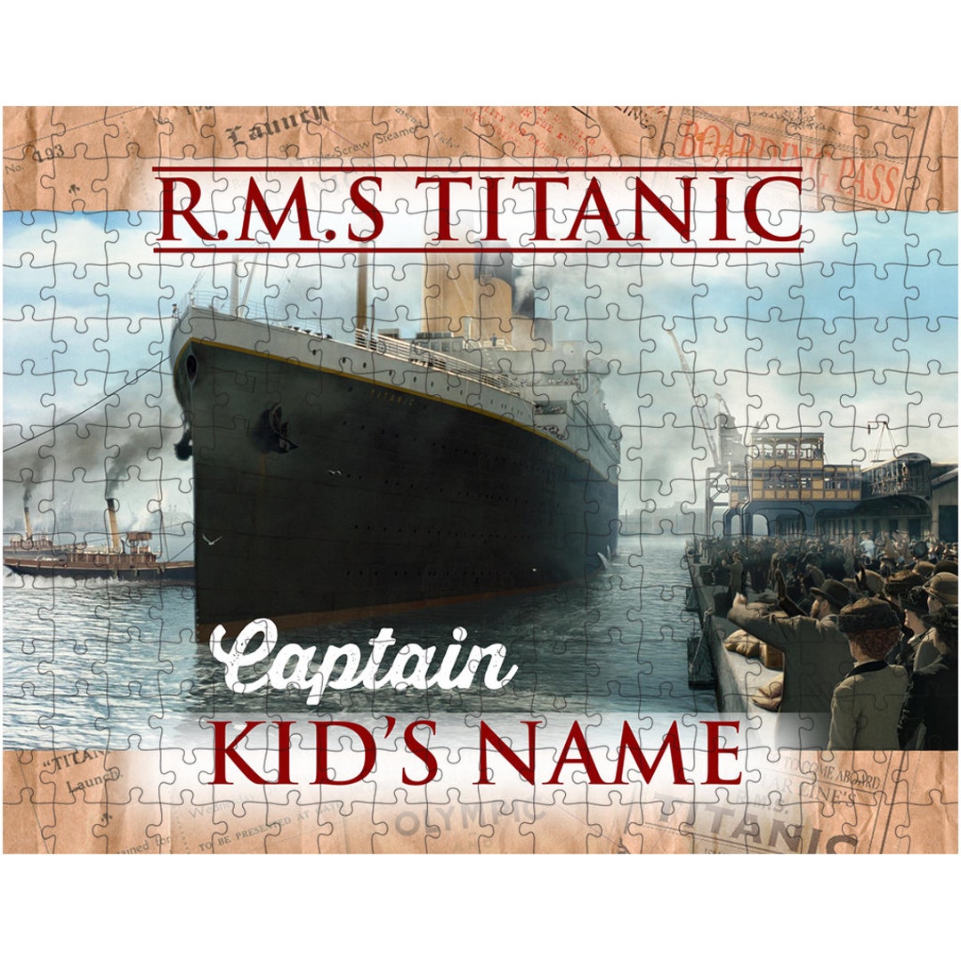 RMS Titanic Puzzles, Unique Kids Puzzles for History Buff, Personalized ...