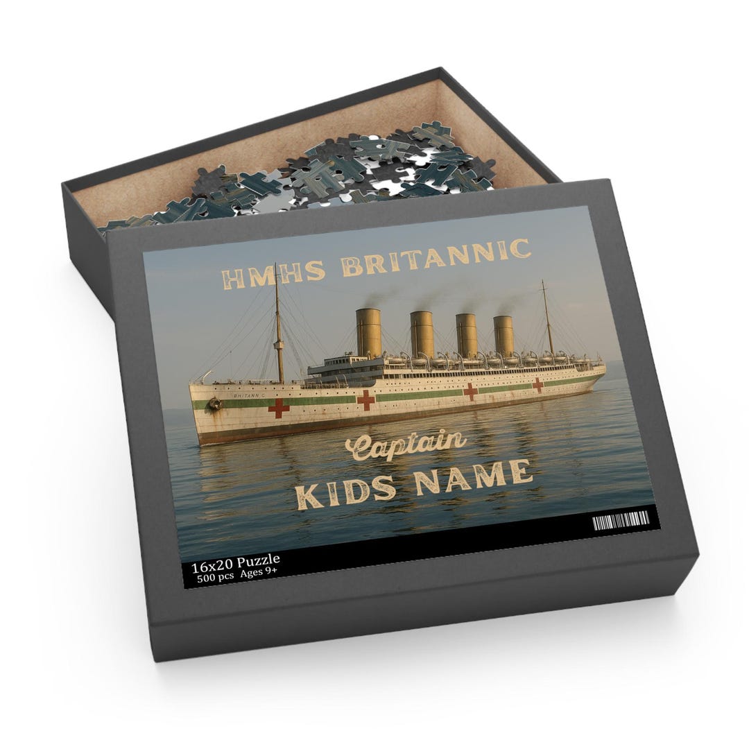 Britannic Puzzle Custom Name MDF: Historic Ocean Liner Ship Toy T032 - Etsy