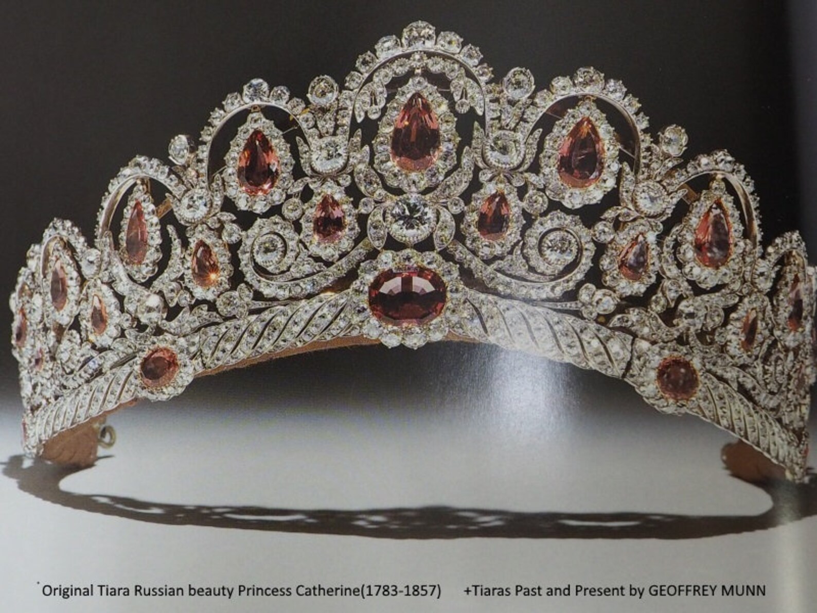 Princess Catherine Gold Ruby Tiara Crown Replica Russian - Etsy