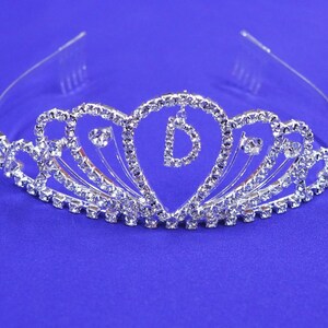 Personalized Rhinestone Princess Tiara With Single Letter of Name Great ...