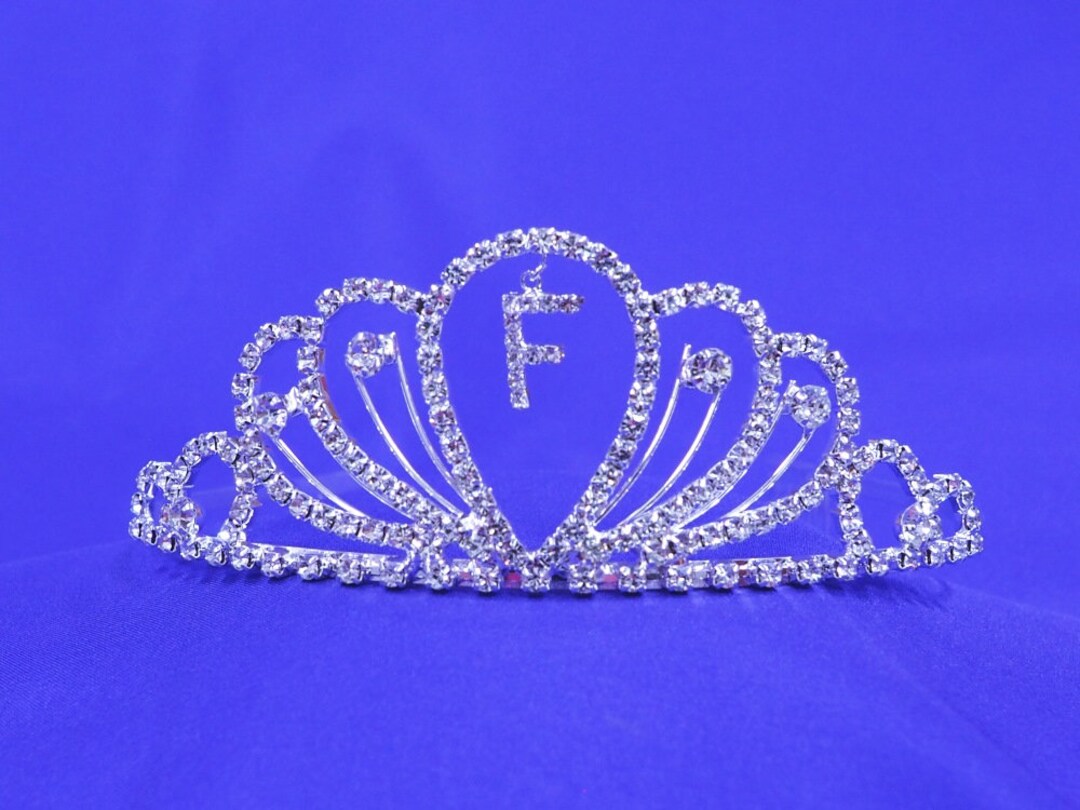 Personalized Rhinestone Princess Tiara With Single Letter of Name Great ...