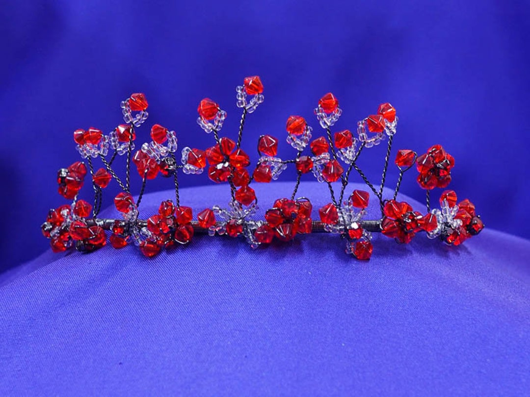 Red Tiara - Etsy