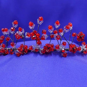 Red Tiara - Etsy