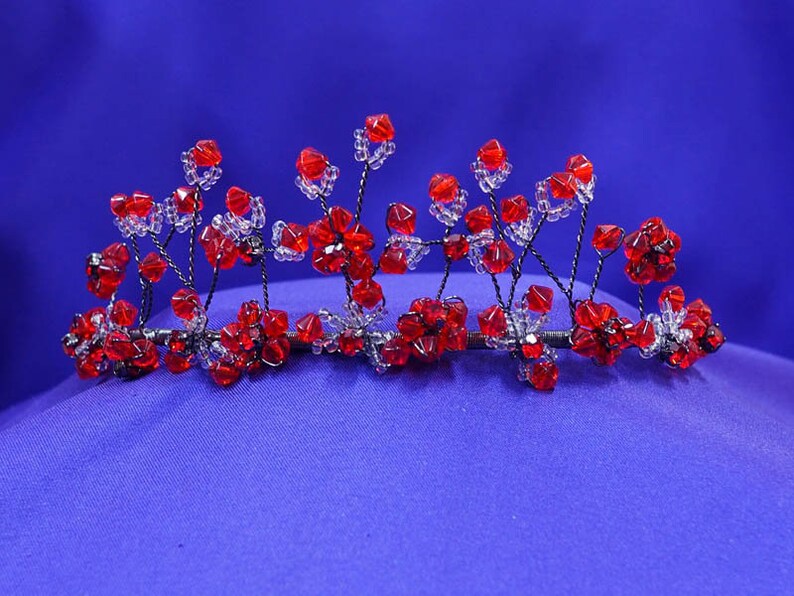 Red Tiara - Etsy