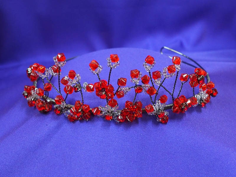 Red Tiara - Etsy