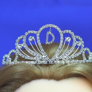 Personalized Rhinestone Princess Tiara With Single Letter of Name Great ...