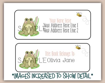 Address Labels Frog - Etsy