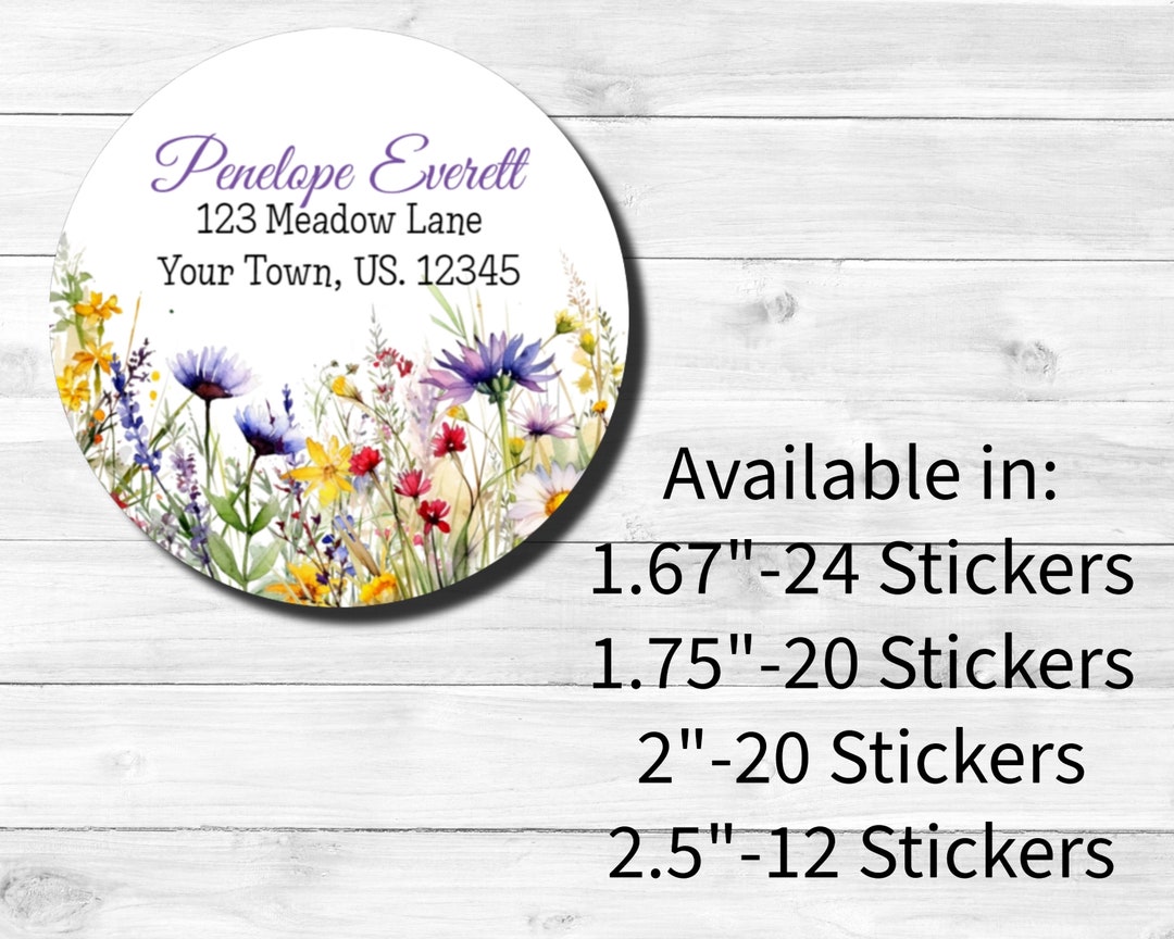 Wildflower Flower Meadow Bright Flowers in the Meadows Round Circle ...