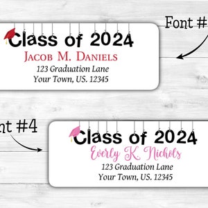 Class of 2024 Hanging Letters Banner Graduation Cap High School Collage ...