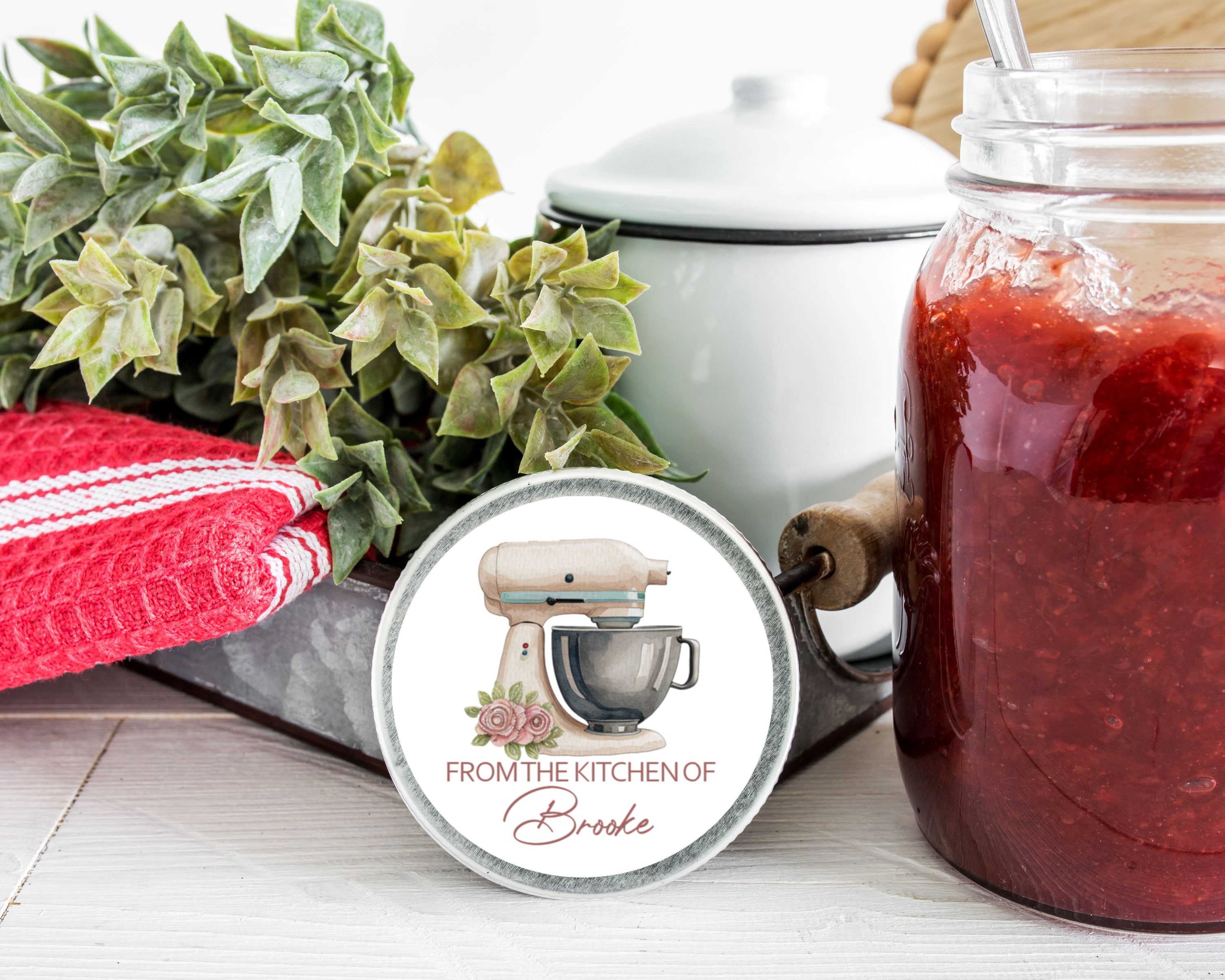 From the Kitchen of Labels Baking Stickers Stand Mixer Boho Baking ...