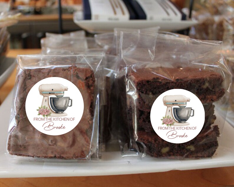 From the Kitchen of Labels Baking Stickers Stand Mixer Boho Baking ...