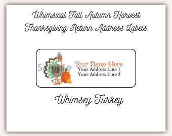 Turkey Address Label - Etsy