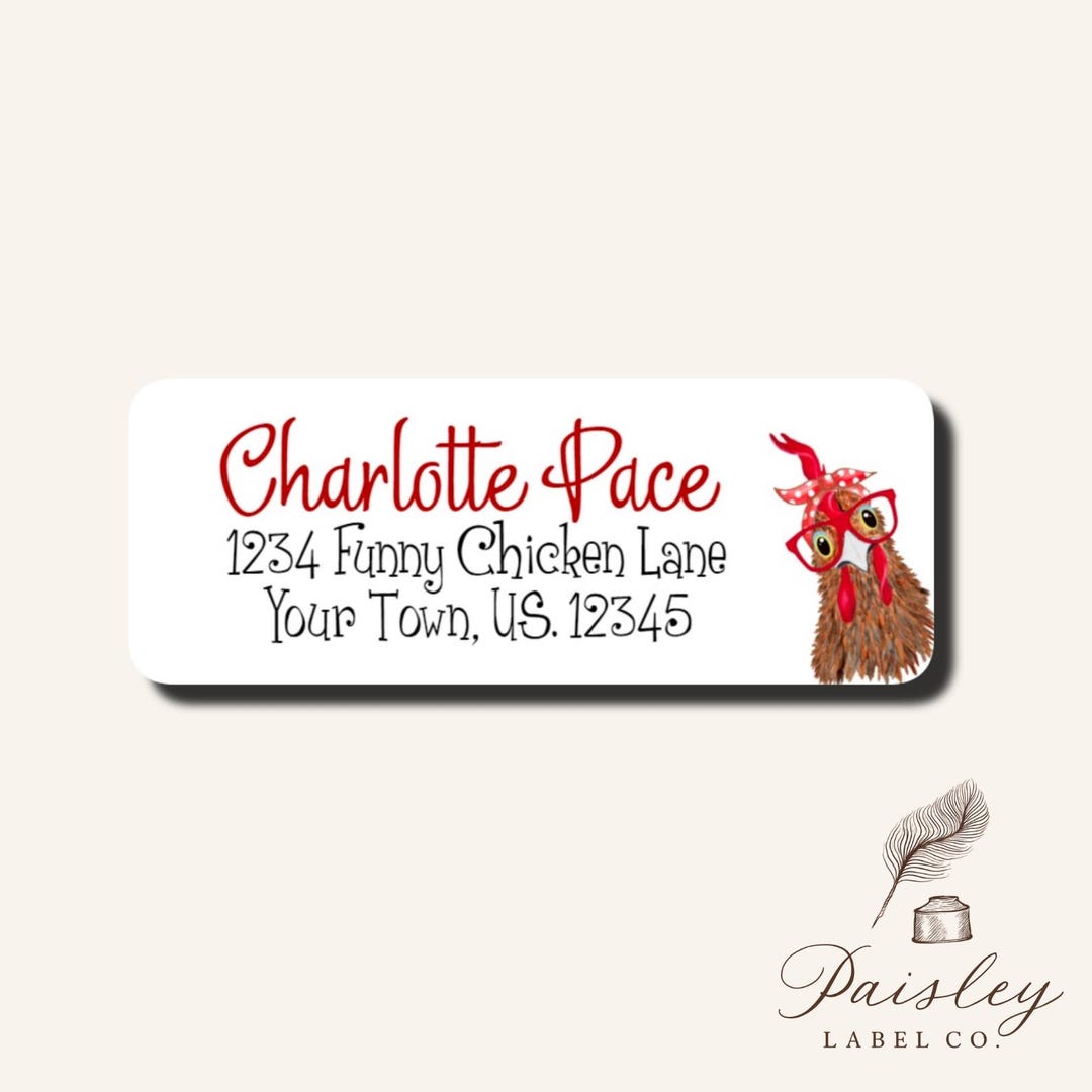 Crazy Funny Chicken Chick Weird Hen Bandana Glasses Polka Dot Red ...