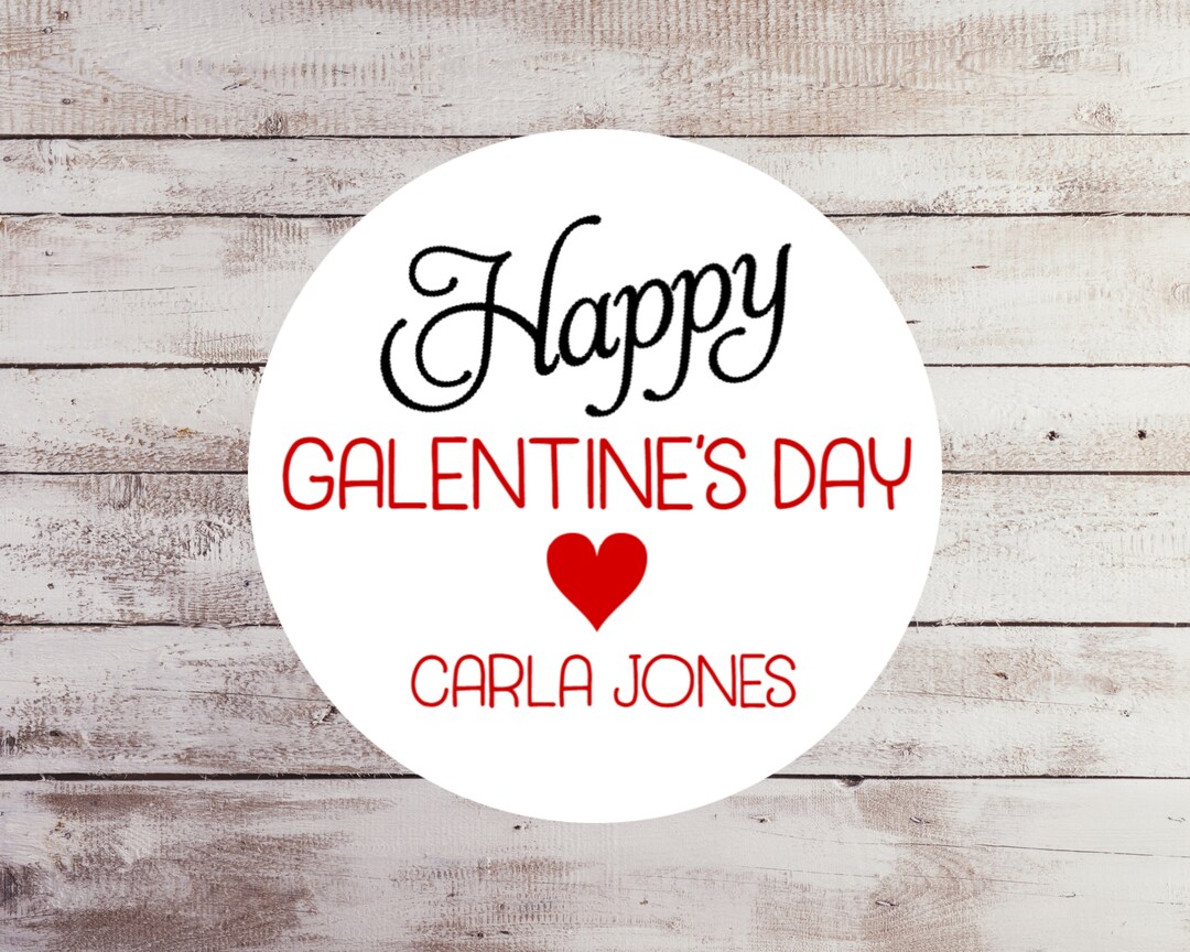 Happy Galentine's Day Personalized Heart Girls Day Girls Only Ladies ...