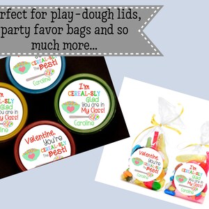 Personalized Happy Valentine's Day Cereal Cereal-sly Heart Spoon Glad ...