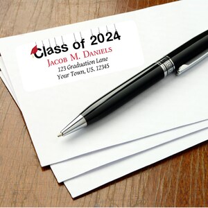 Class of 2024 Hanging Letters Banner Graduation Cap High School Collage ...