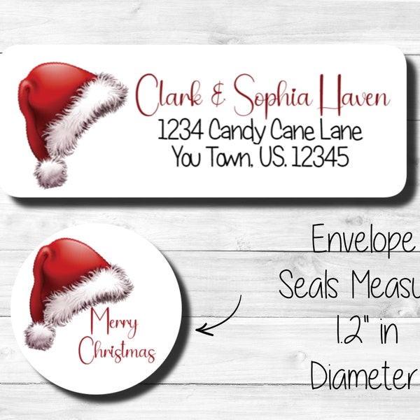 Santa Labels - Etsy