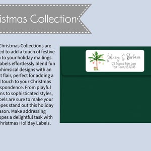 Tropical Christmas Palm Tree Ornaments Gift Custom Personalized Return ...