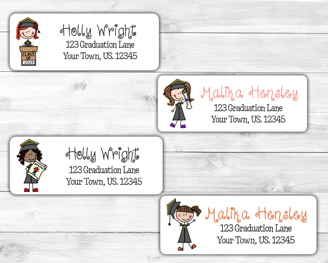 Graduation Girls Kids Child Doodles Stick People Elementary ...