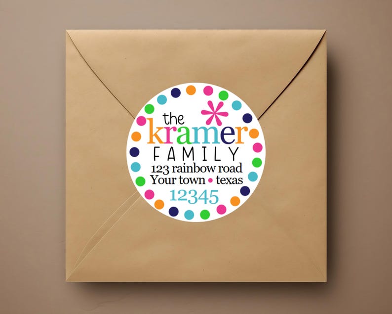 Colorful Bright Rainbow Preppy Dot Dotted Personalized Cheerful ...