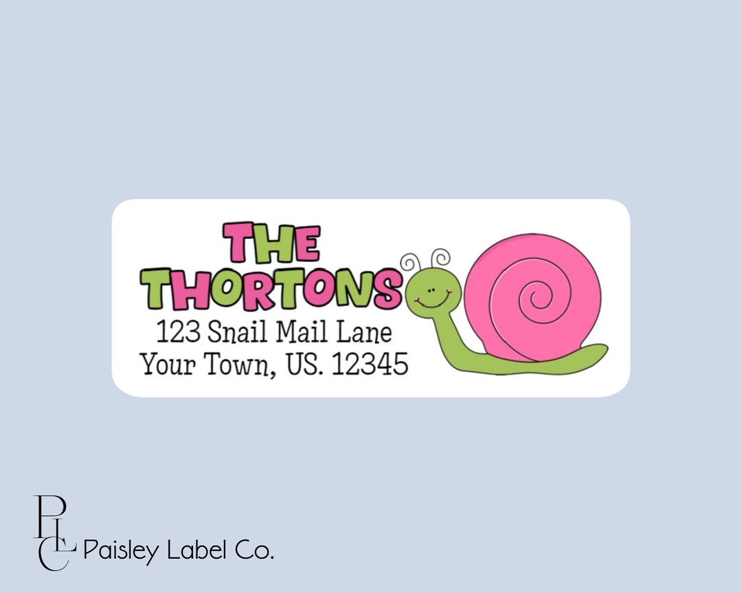 Pink Purple Colorful Bright Snail Mail Happy Mail Fun Whimsical ...