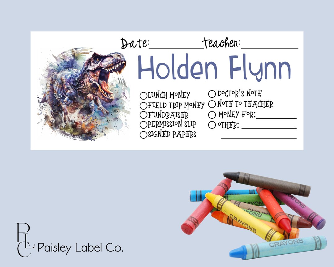 Back to School Money Envelopes School Stationery Personalized Student ...