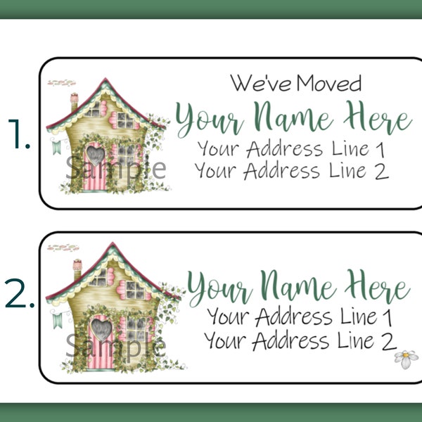 Cottage Return Address Labels - Etsy