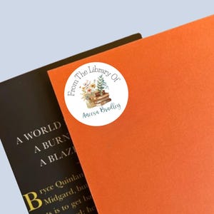 Botanical Floral Flowers From the Library of Personalized This Book ...