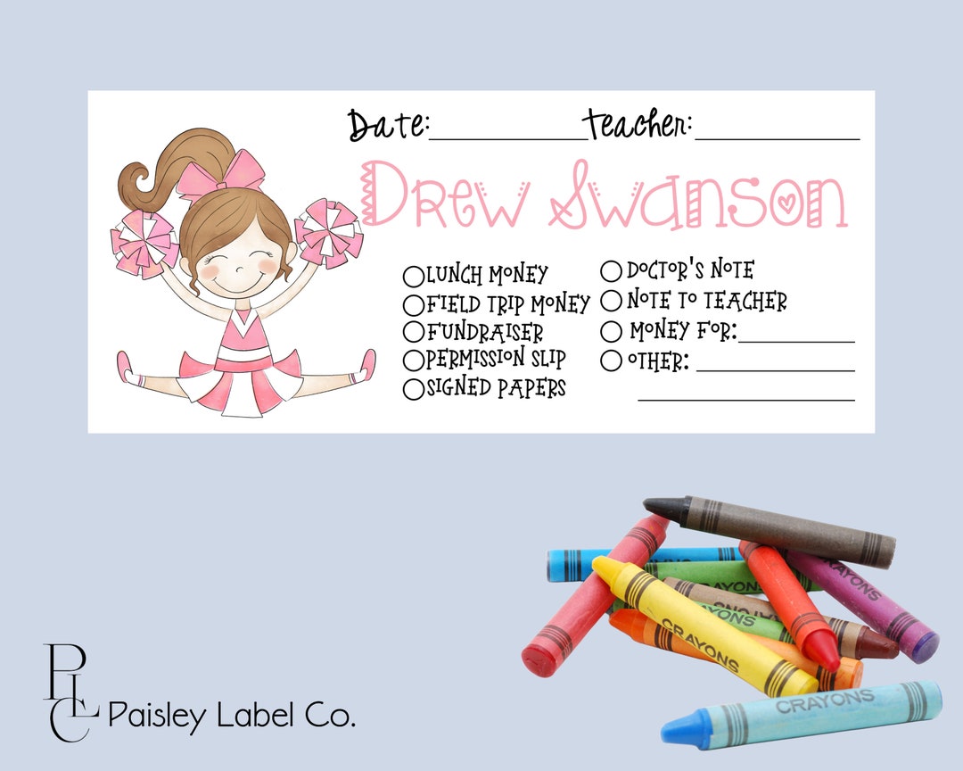 Back to School Money Envelopes School Stationery Personalized Student ...