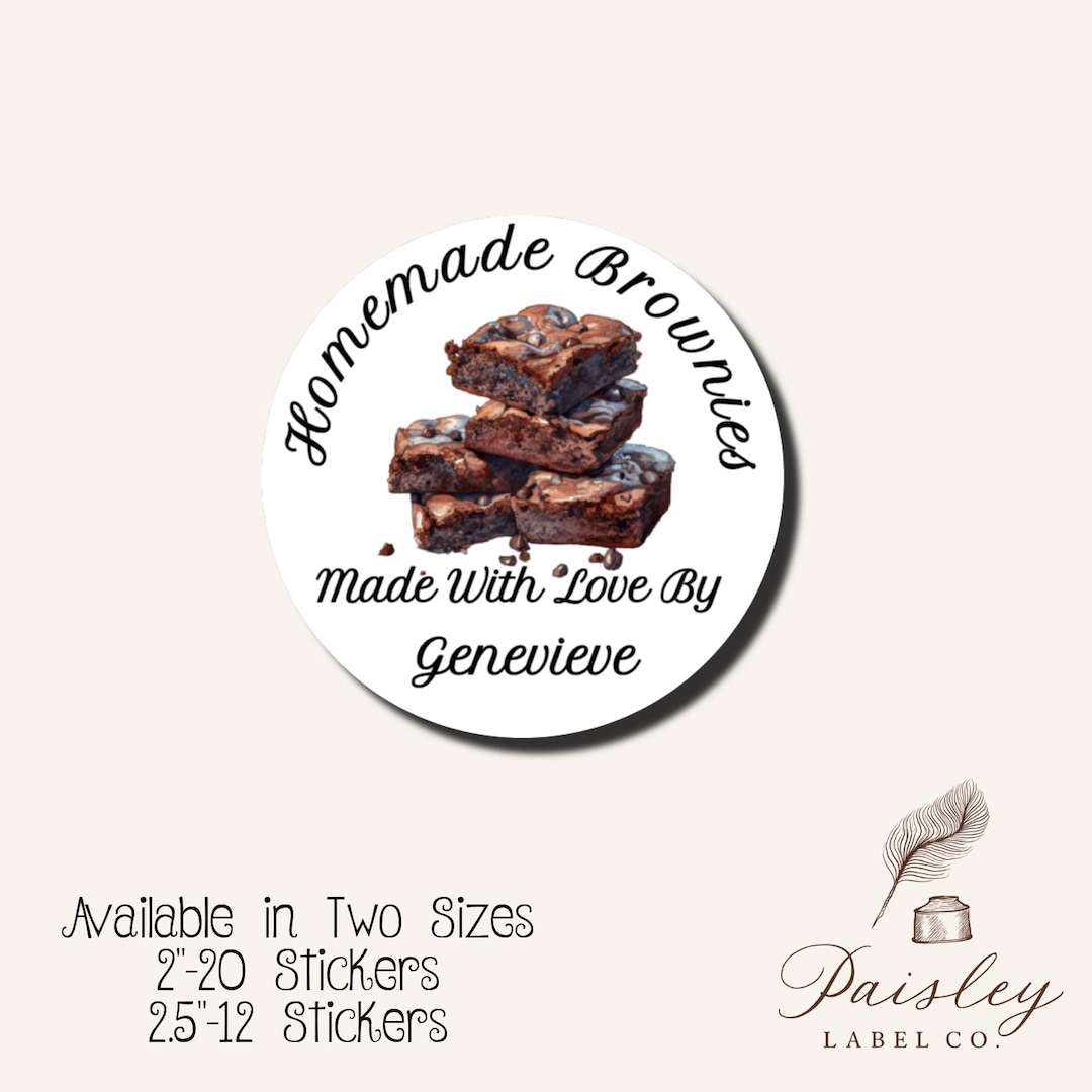 Homemade Brownies Brownie Personalized Baking Baked Goods Kitchen ...