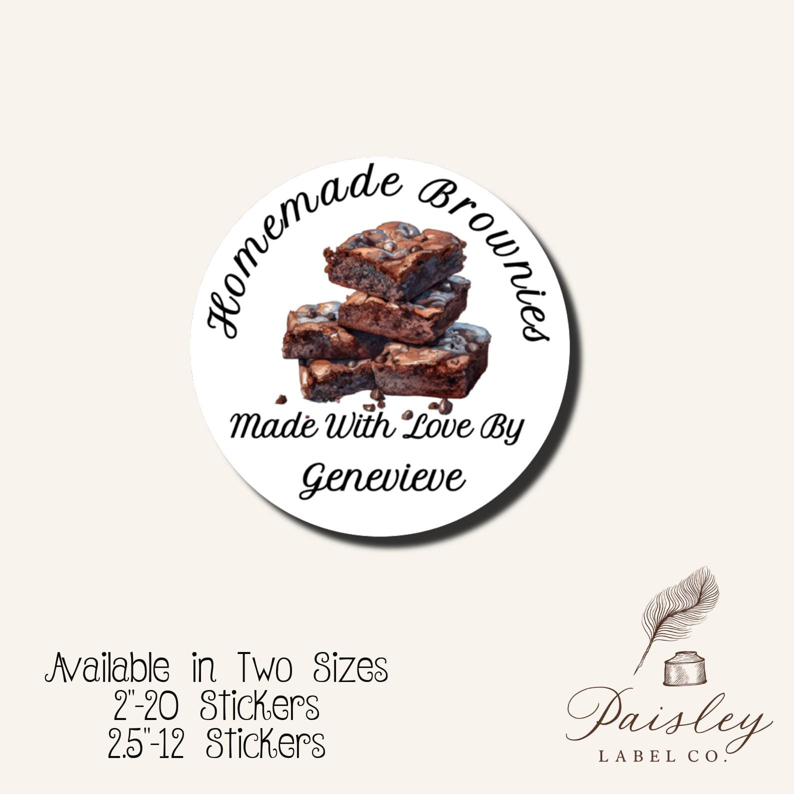 Homemade Brownies Brownie Personalized Baking Baked Goods Kitchen ...