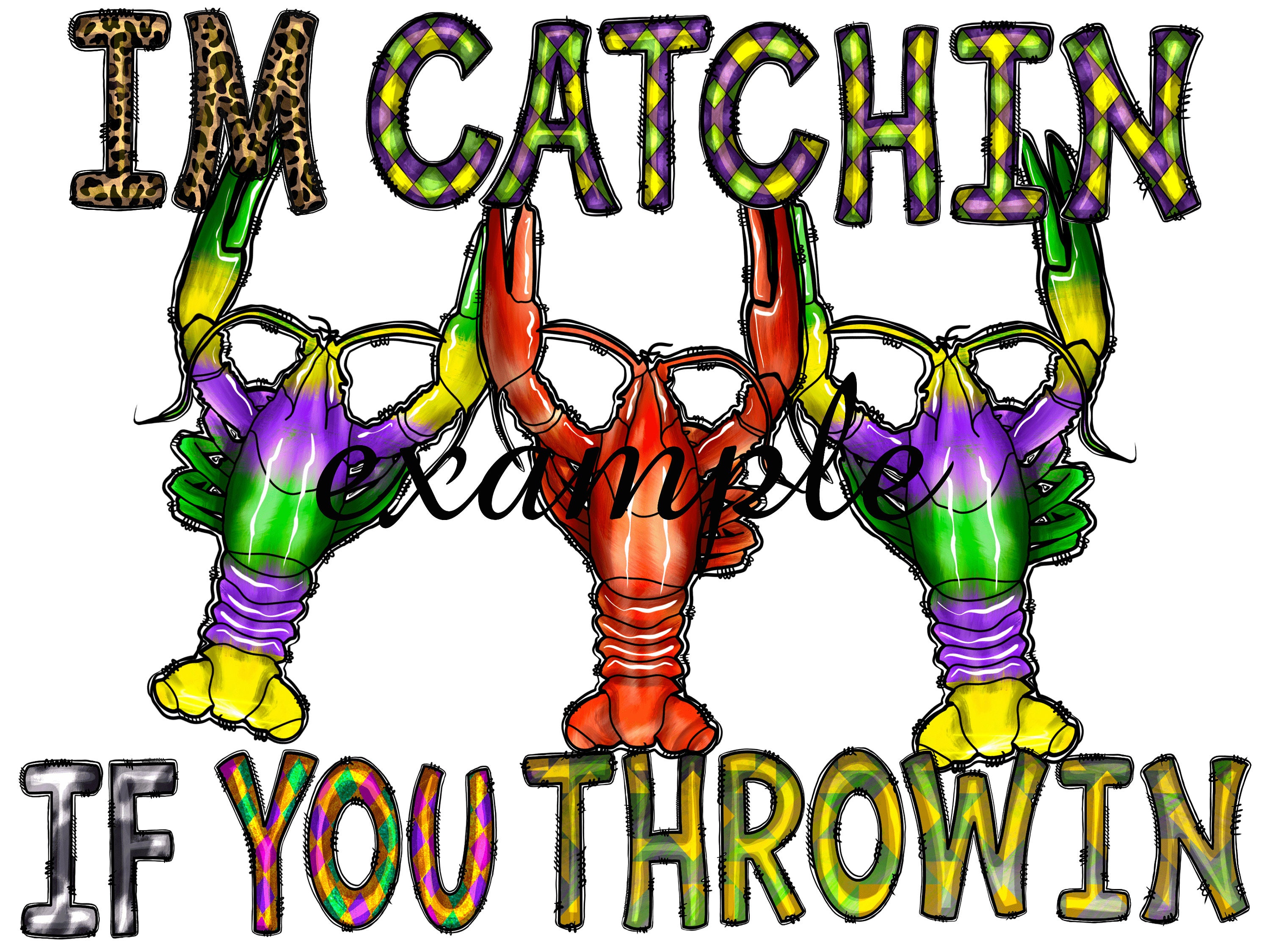 Mardi Gras 1 T Shirt Heat Transfer Fat Tuesday Crawfish - Etsy
